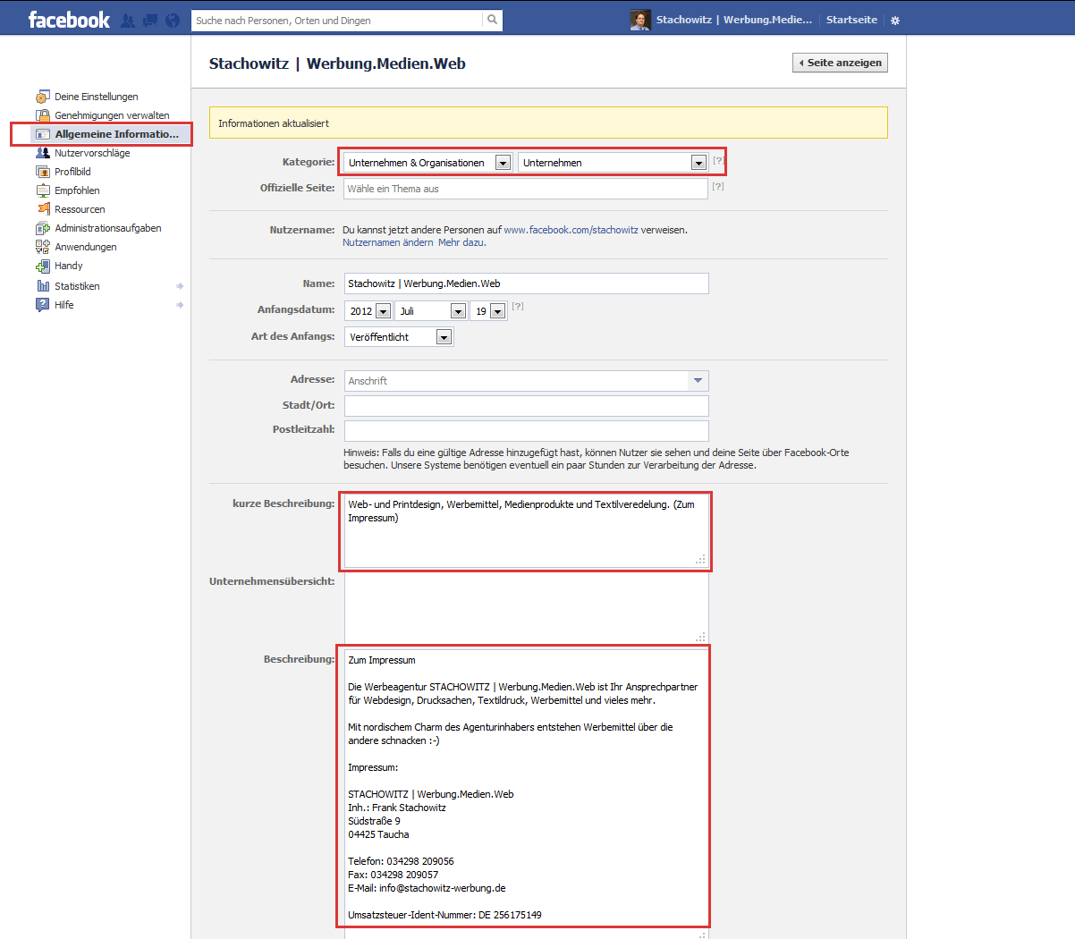 Das rechtssichere Impressum bei Facebook - Update nach Designänderungen ...